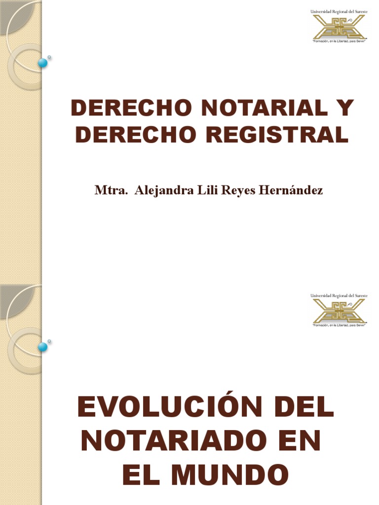 1 Derecho Notarial y Derecho Registral Subtemas 1 y 2 Unidad I | PDF | Justicia | Crimen y violencia