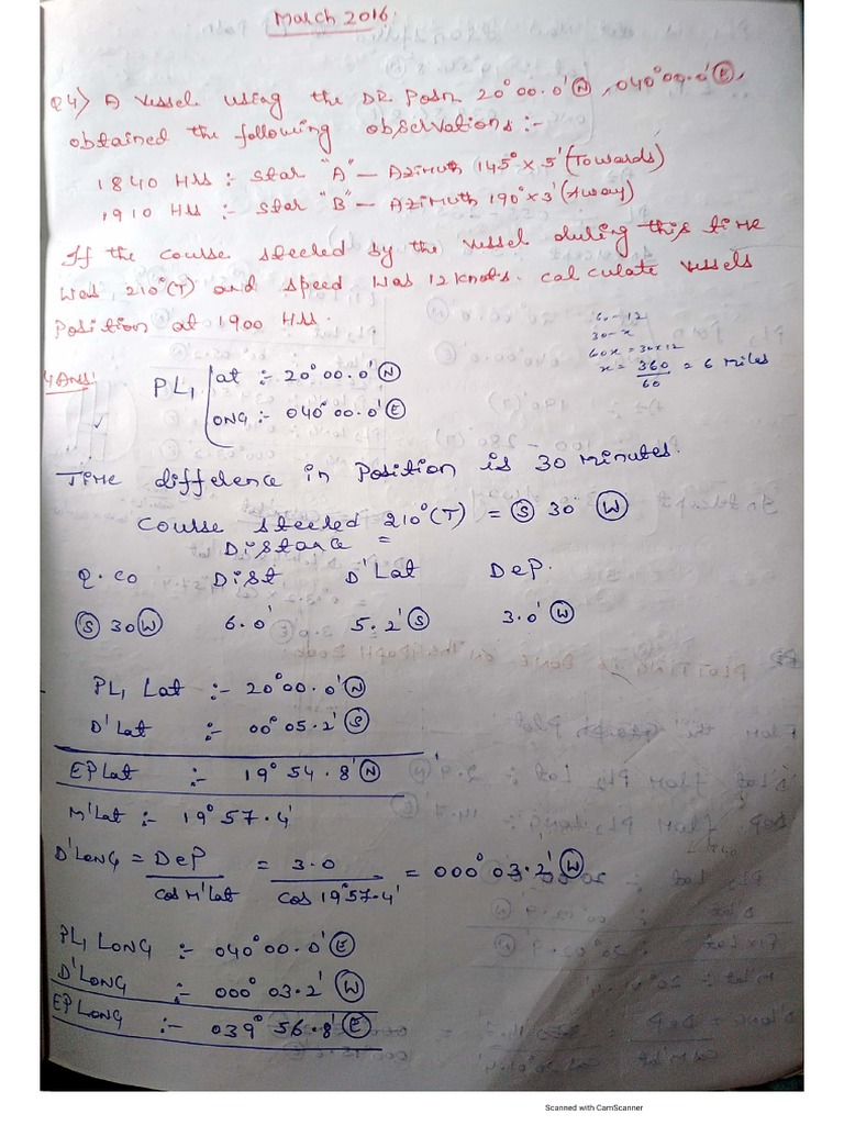 Cel - Nav Past Papers Solutions | PDF
