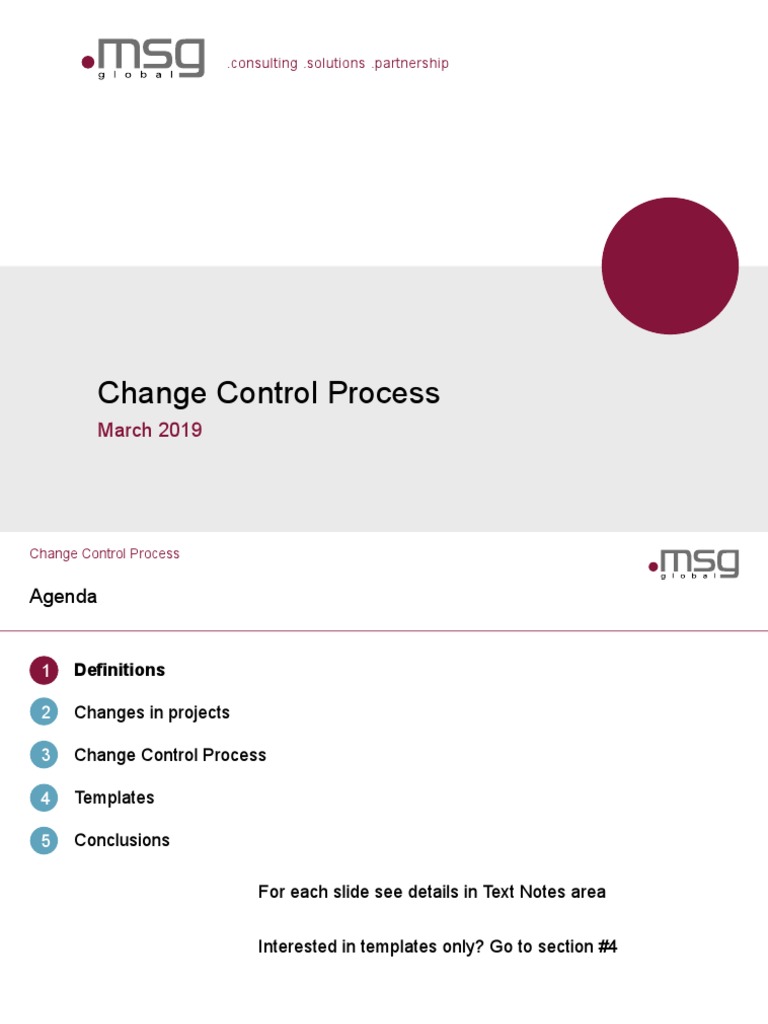 Change Control Process | PDF | Project Management | Business