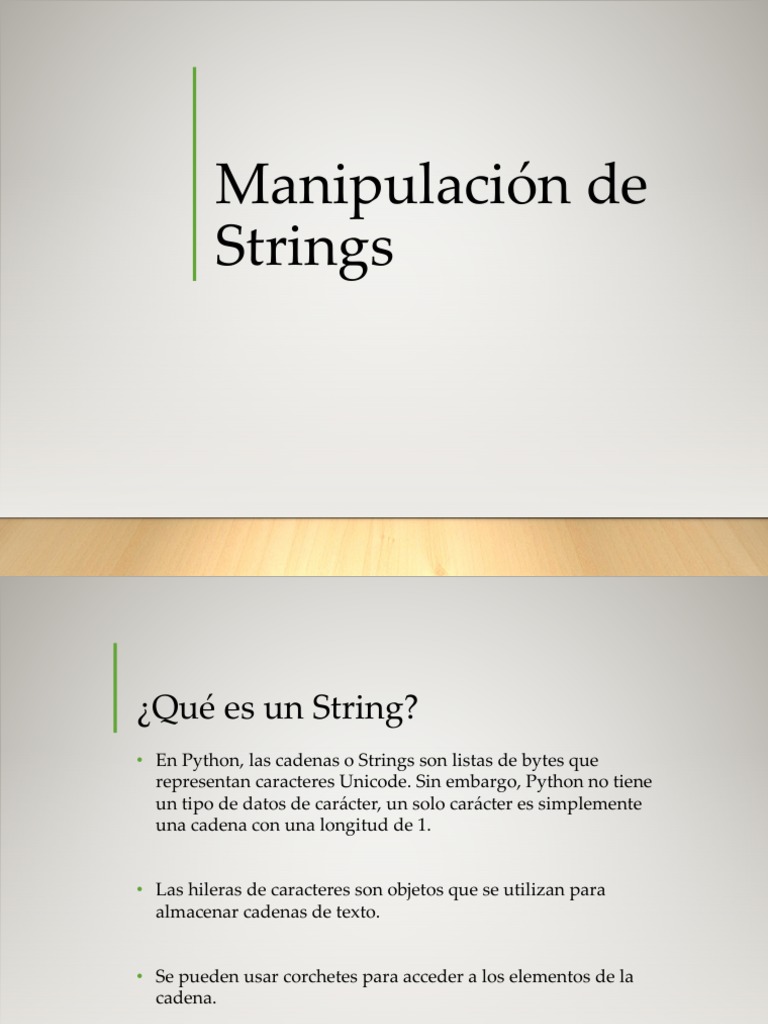 Hileras (Strings) | PDF | Cadena (informática) | Python (lenguaje de ... Hileras (Strings) | PDF | Cadena (informática) | Python (lenguaje de ...