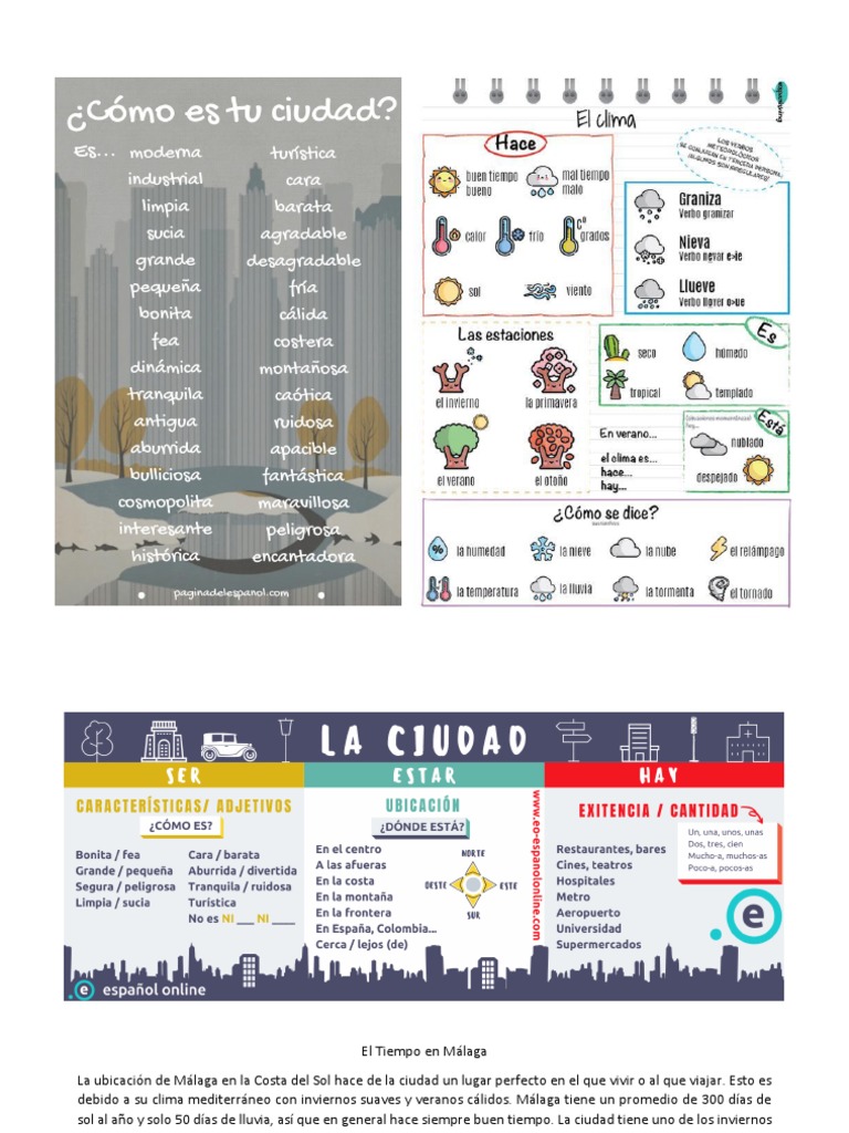 Vocabulario para Describir La Ciudad | PDF