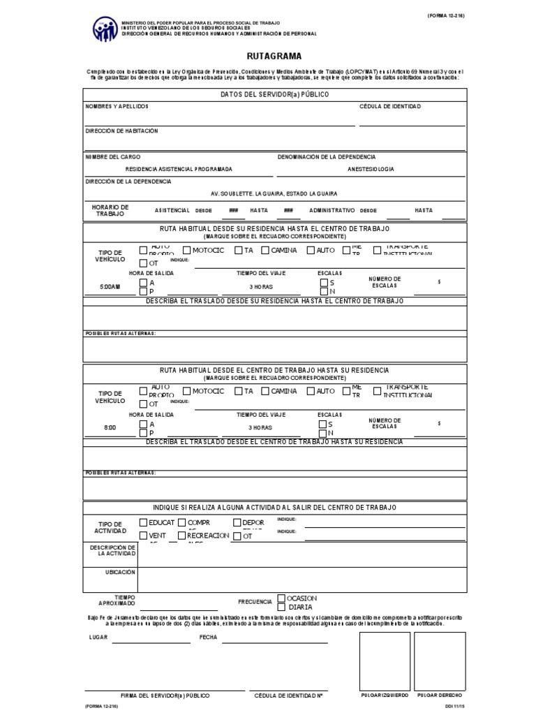 Formato de RUTAGRAMA | PDF