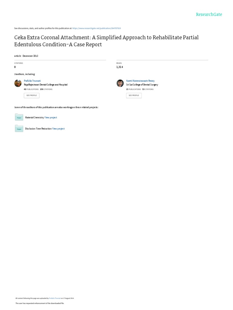 CEKA Attachments | Download Free PDF | Dentures | Dentistry