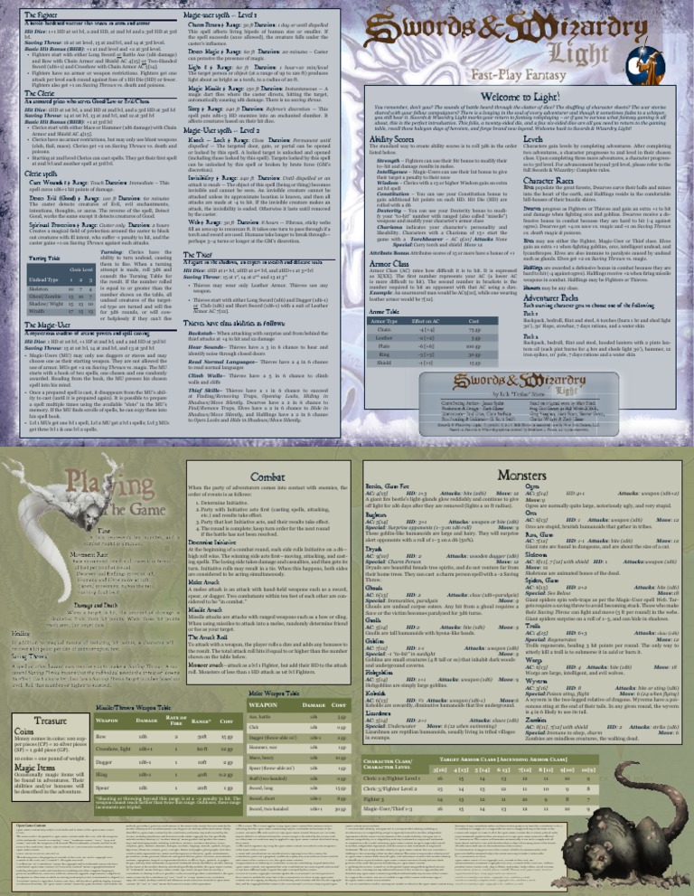 Swords Wizardry - Swords Wizardry Light | PDF