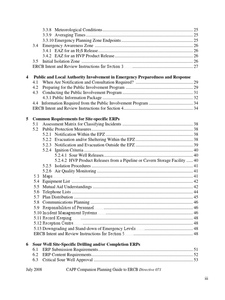 CAPP Companion - Planning - Guide - To - ERCB - Directive - 071 5 | PDF ...