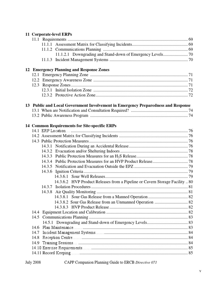 CAPP Companion - Planning - Guide - To - ERCB - Directive - 071 7 | PDF ...