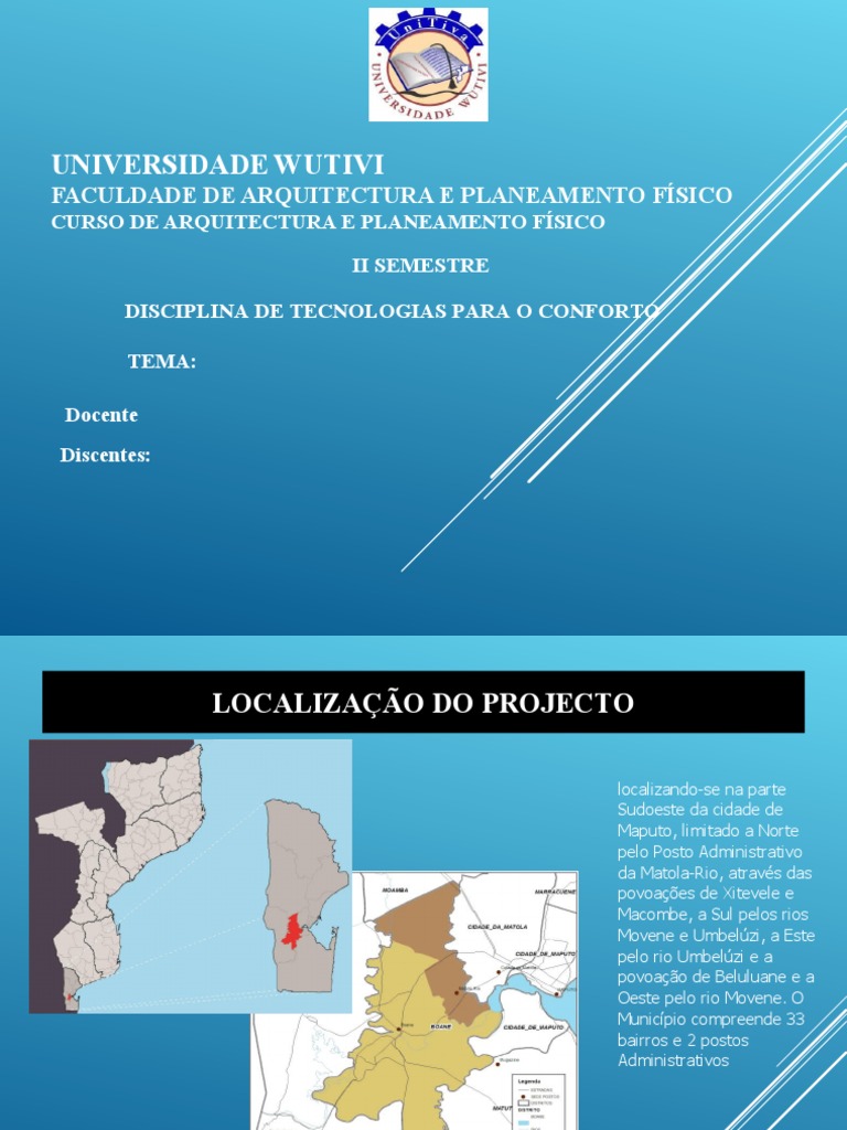 Caracterização climática, geomorfológica e hidrográfica do distrito de ...