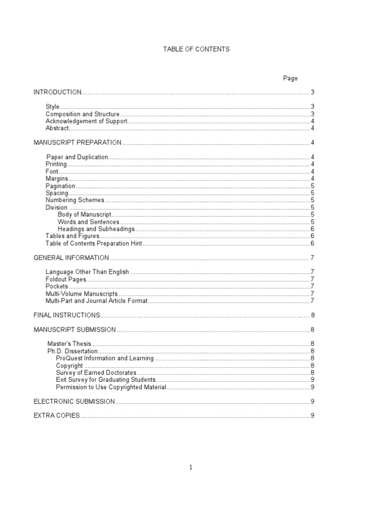 Thesis Guide | PDF