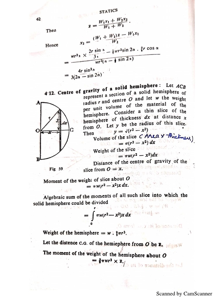 Centre of Gravity | PDF