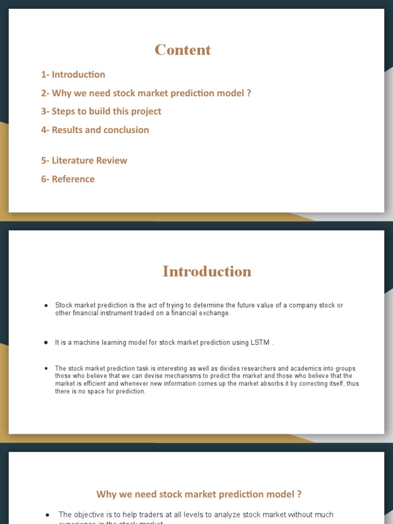 Stock Market Trend Prediction Using Machine Learning | PDF | Prediction ...