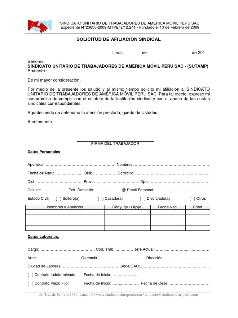Formato Afiliacion | PDF