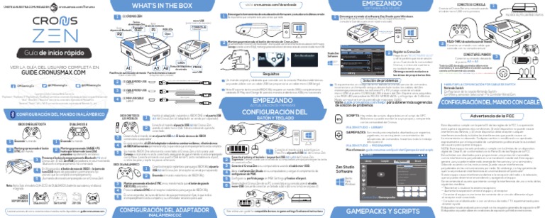 Zen Quick Start Guide Spanish - v03 | PDF | Juegos de consolas | Wii