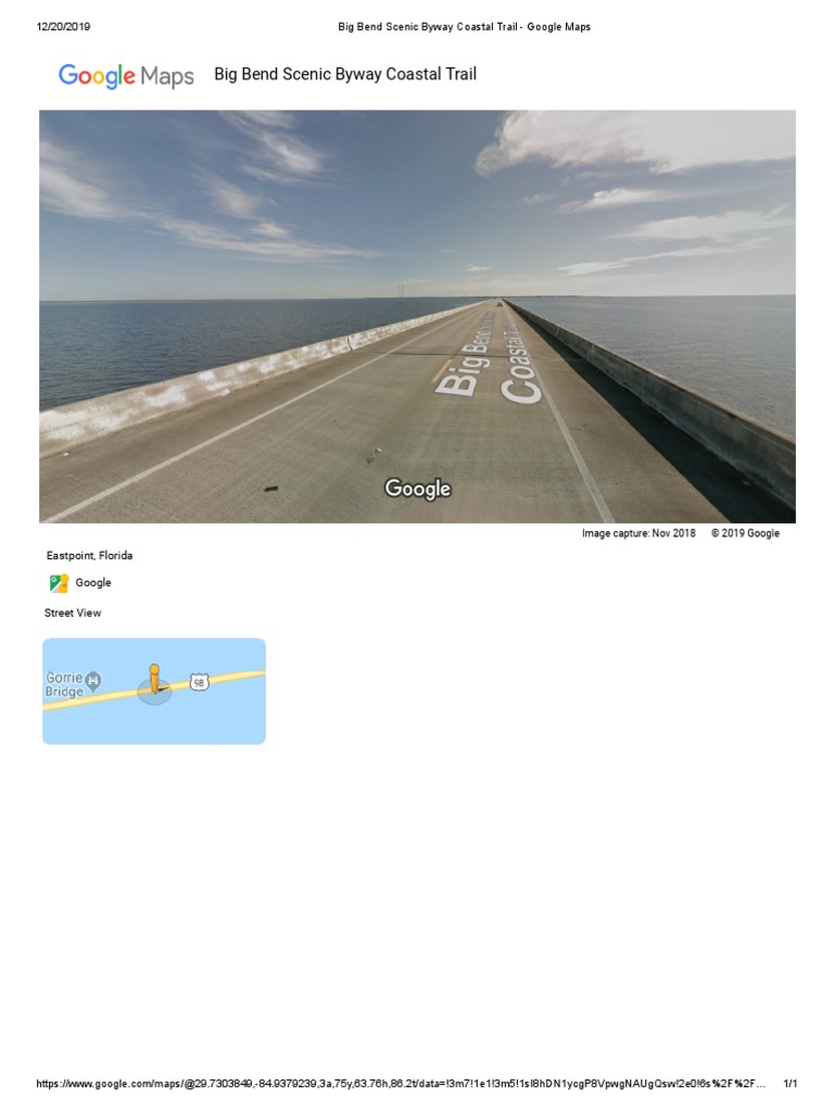 Big Bend Scenic Byway Coastal Trail - Google Maps | PDF