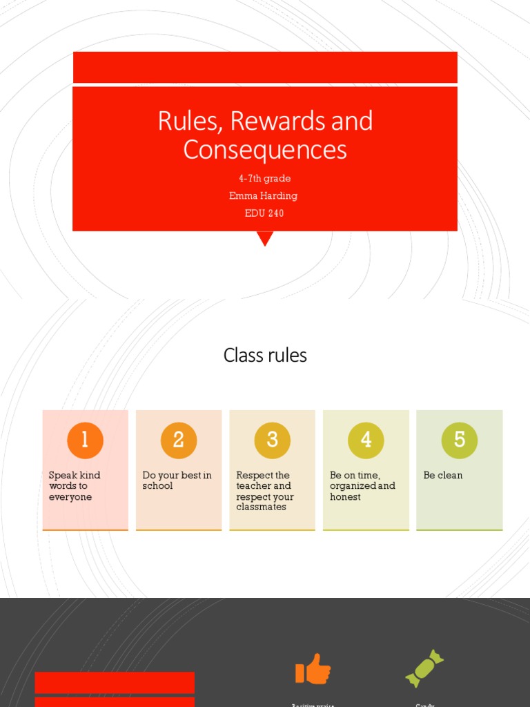 Edu 240 Rules Rewards and Consequences | PDF