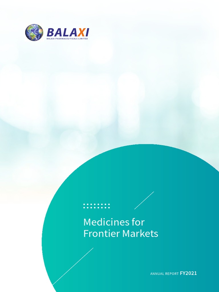 Balaxi Annual Report 2021 | PDF | Generic Drug | Brand
