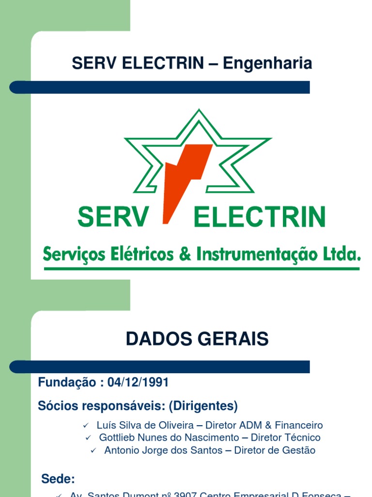 Apresentação - Serv Electrin | PDF | Gestão de recursos humanos ...