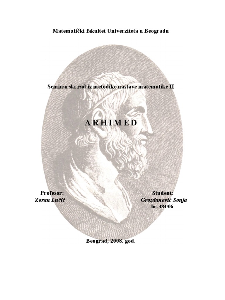 Arhimed | PDF