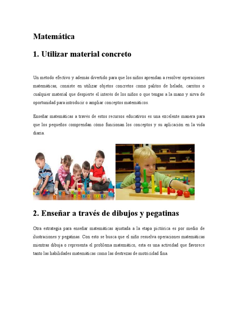 Matemática | PDF | Aprendizaje | Matemáticas