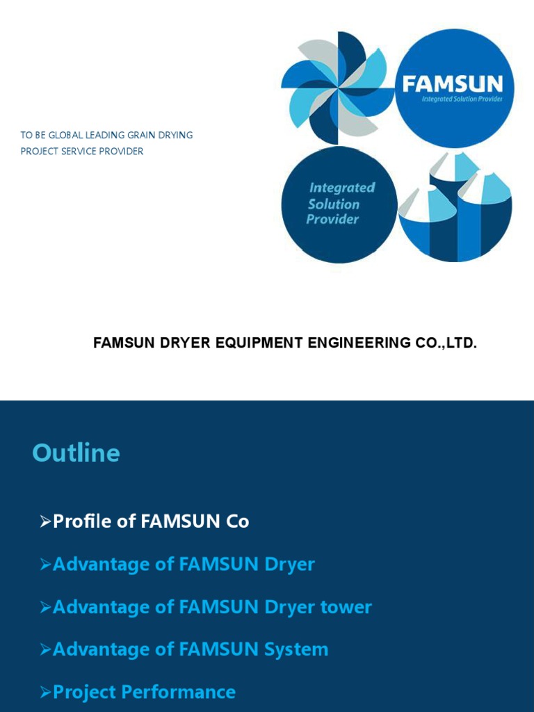Presentation For FAMSUN Dryer | PDF | Clothes Dryer | Elevator