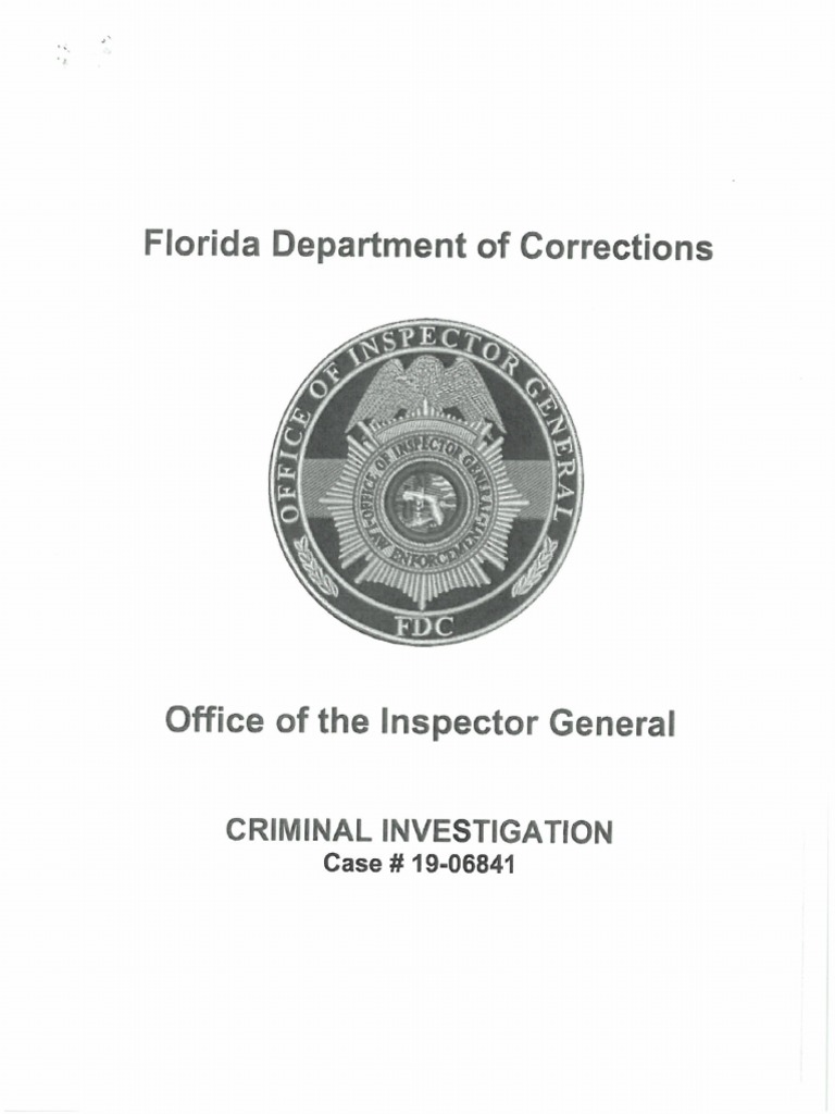 Corrections Investigation Report | PDF | Probable Cause | Crime & Violence