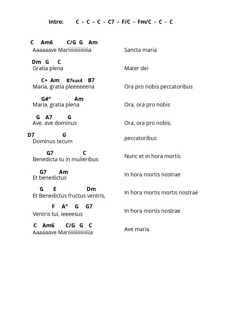 Maria Maria Guitar Chords