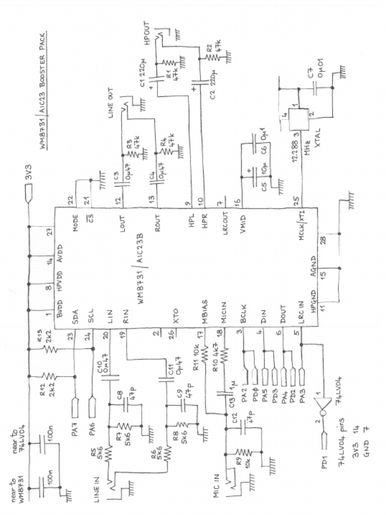 tm4c123 wm8731 Audio Boosterpack | PDF