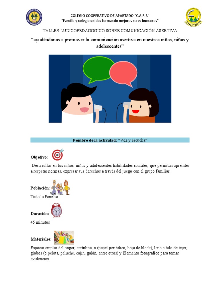Taller Comunicación Asertiva | PDF