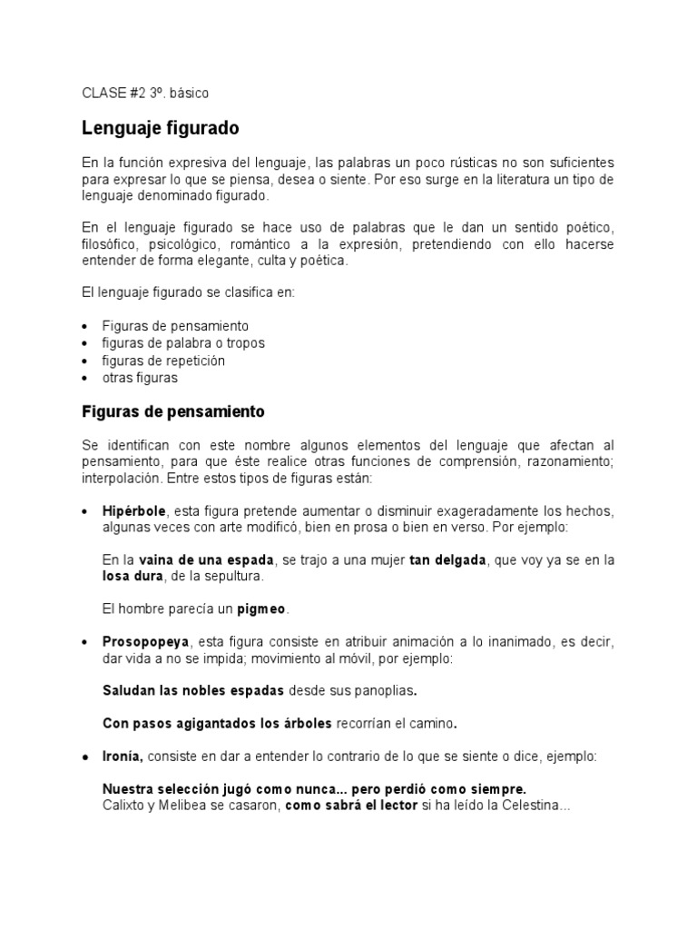 Lenguaje Figurado | PDF | Poesía