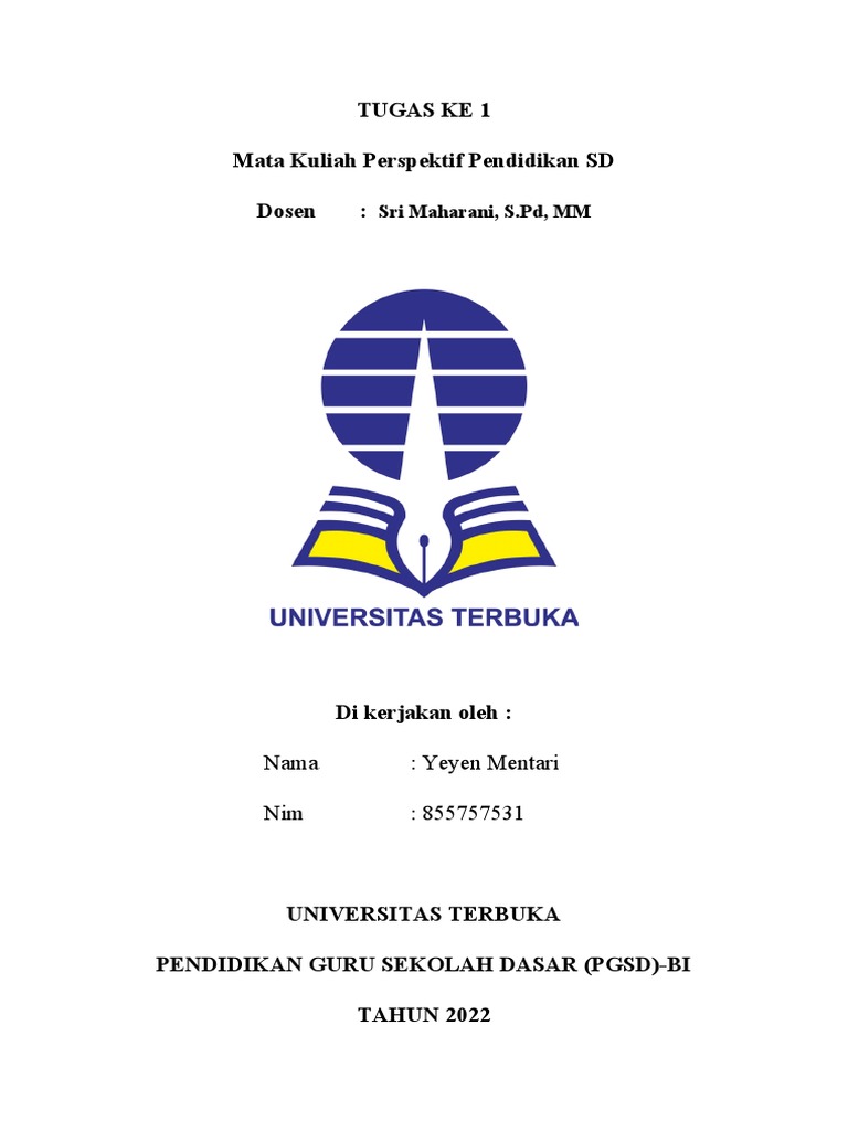 Tugas Ke 1 Perspektif Pendidikan SD | PDF | Ilmu Sosial | Kesehatan Holistik