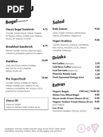 Zozo Menu With Prices | PDF