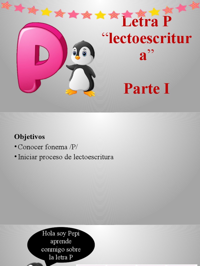 Letra P Parte 1 | PDF | Fonología | Fonética