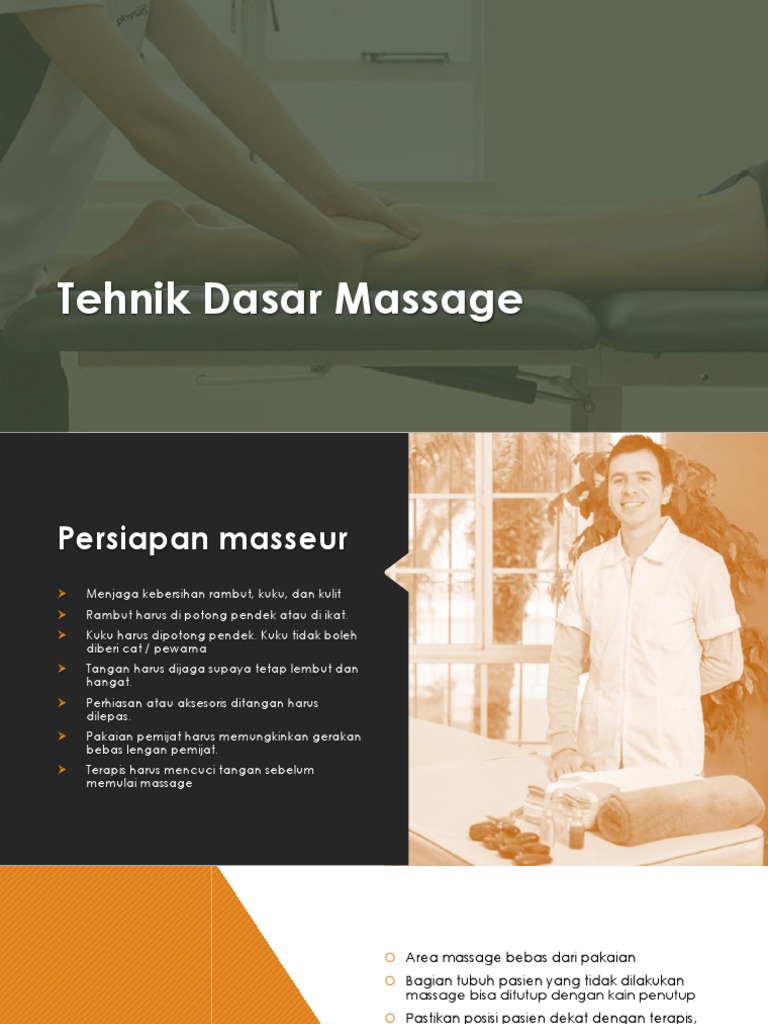 Tehnik Dasar Massage | PDF
