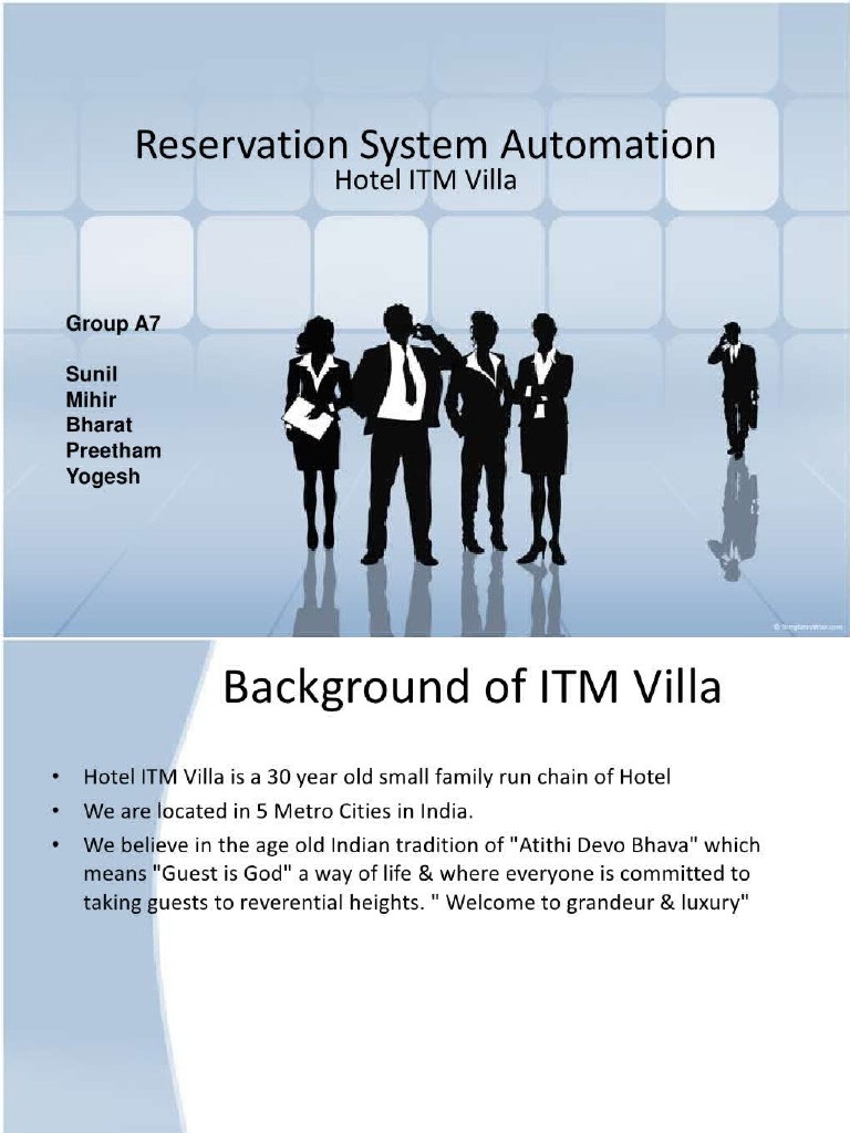 Hotel Reservation System Project | PDF