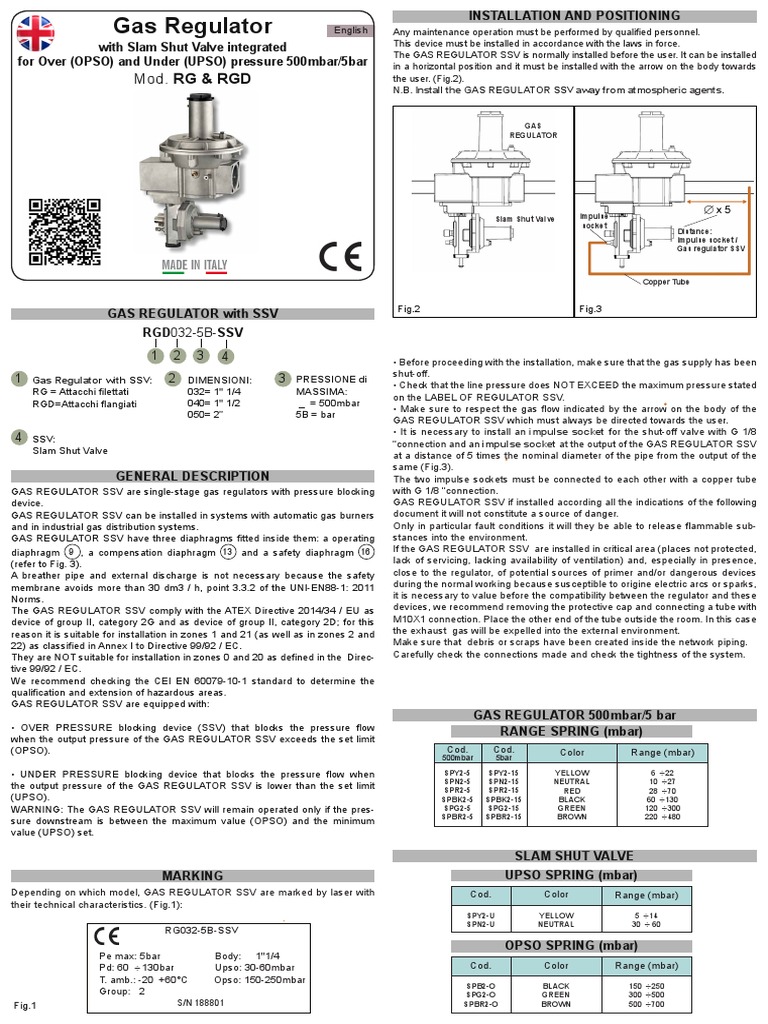 Installing Gas Regulator with SSV | PDF | Valve | Pipe (Fluid Conveyance)