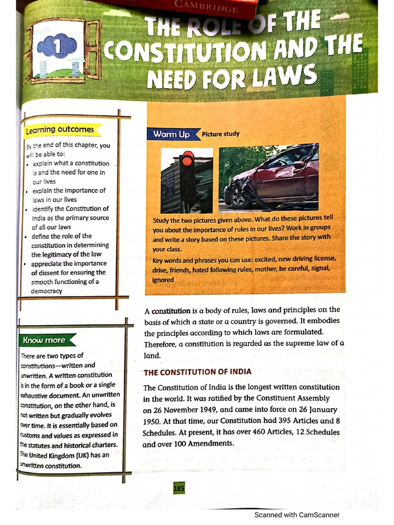 The Role of Constitution | PDF