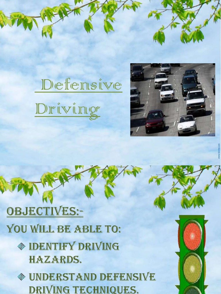 defensivedriving-130724043902-phpapp02 | PDF | Traffic | Road