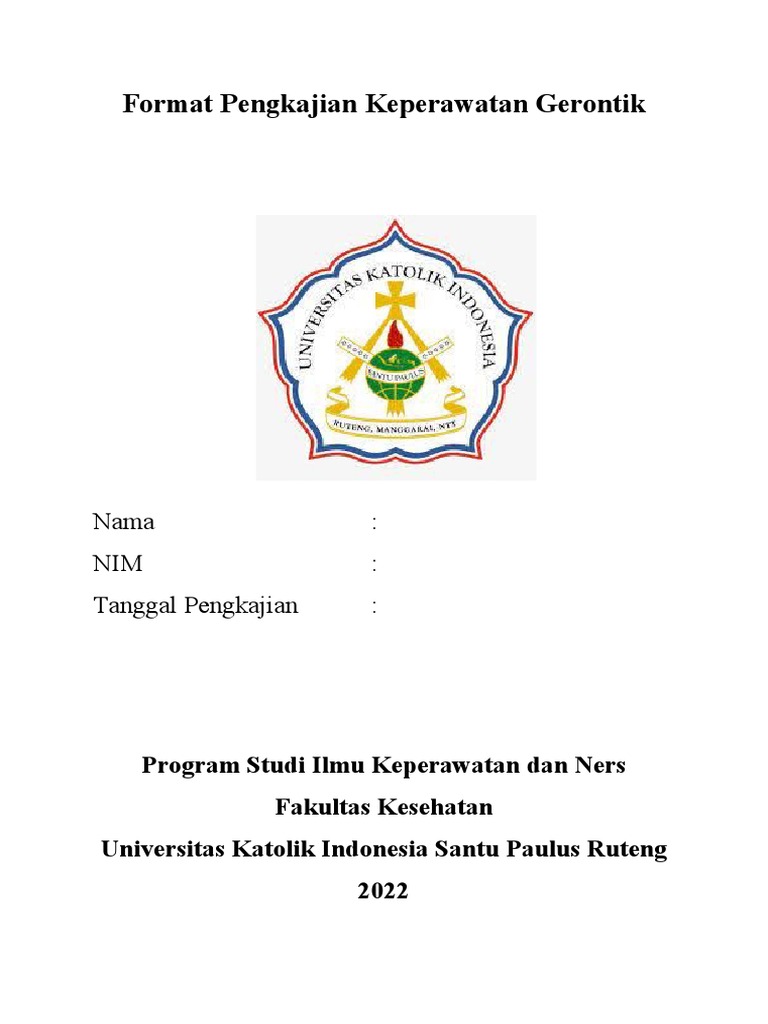 Format Pengkajian Keperawatan Gerontik | PDF | Gaya Hidup