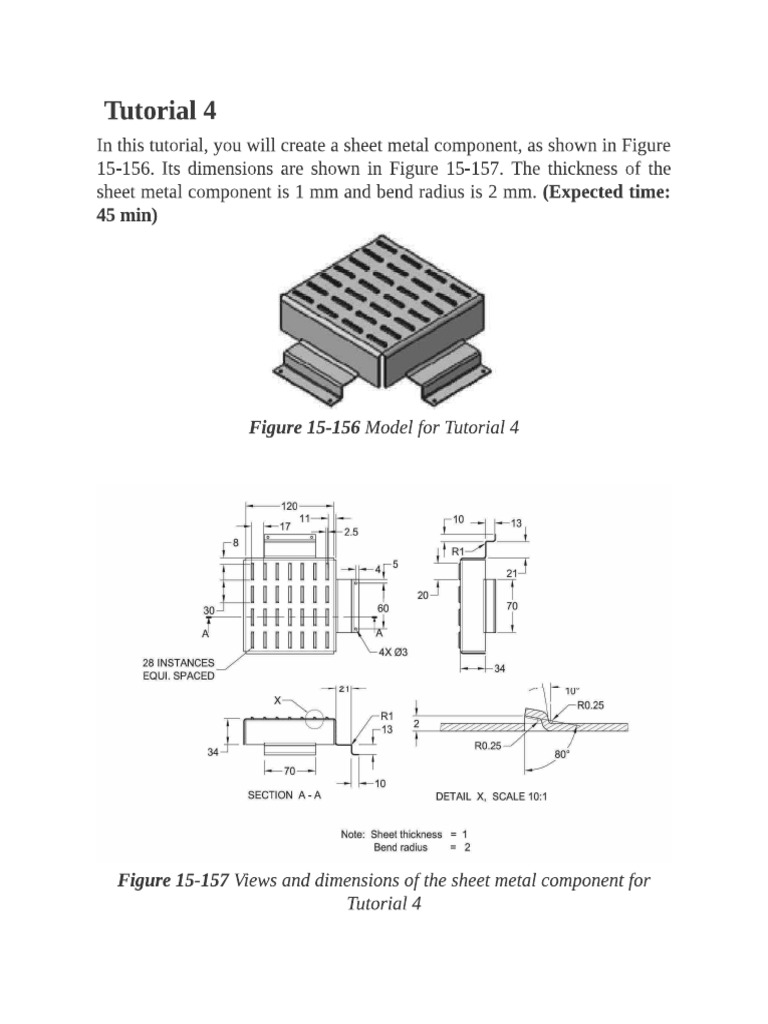 Ejercicio Sheet Metal | PDF