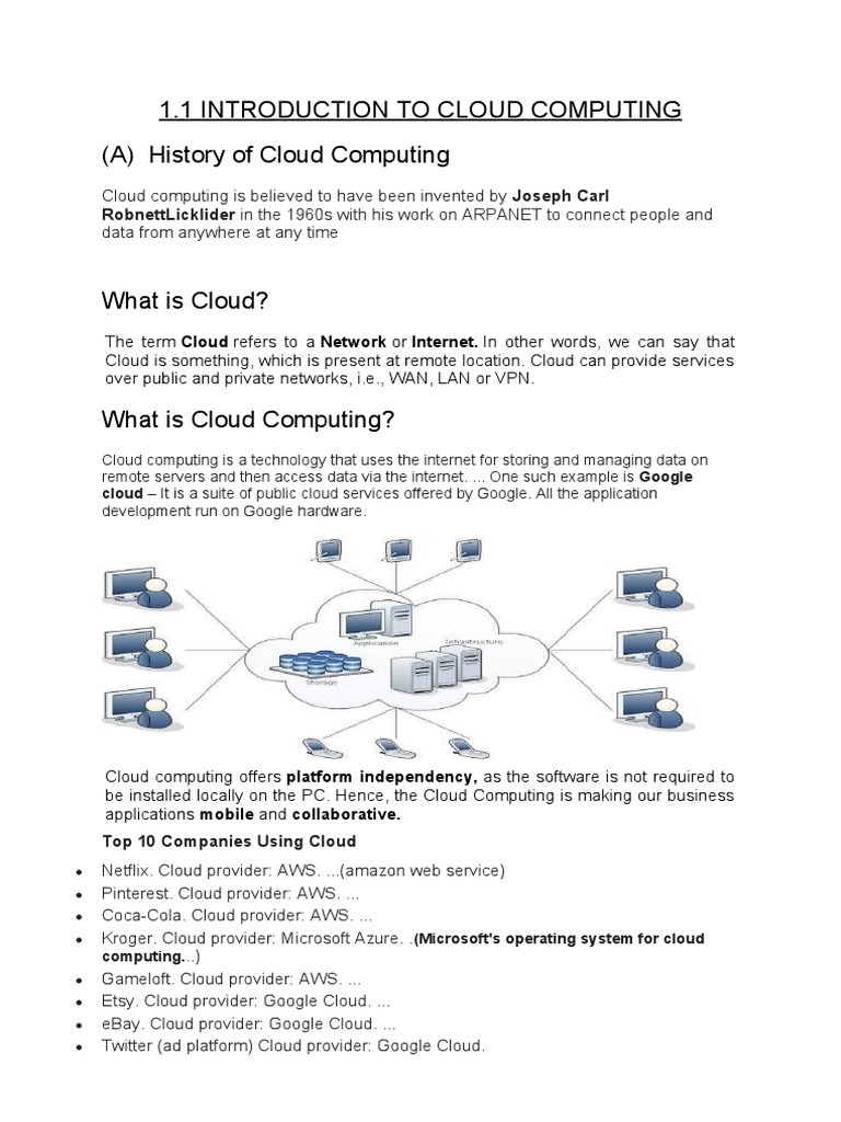 Cloud Computing 1 | PDF | Cloud Computing | Representational State Transfer