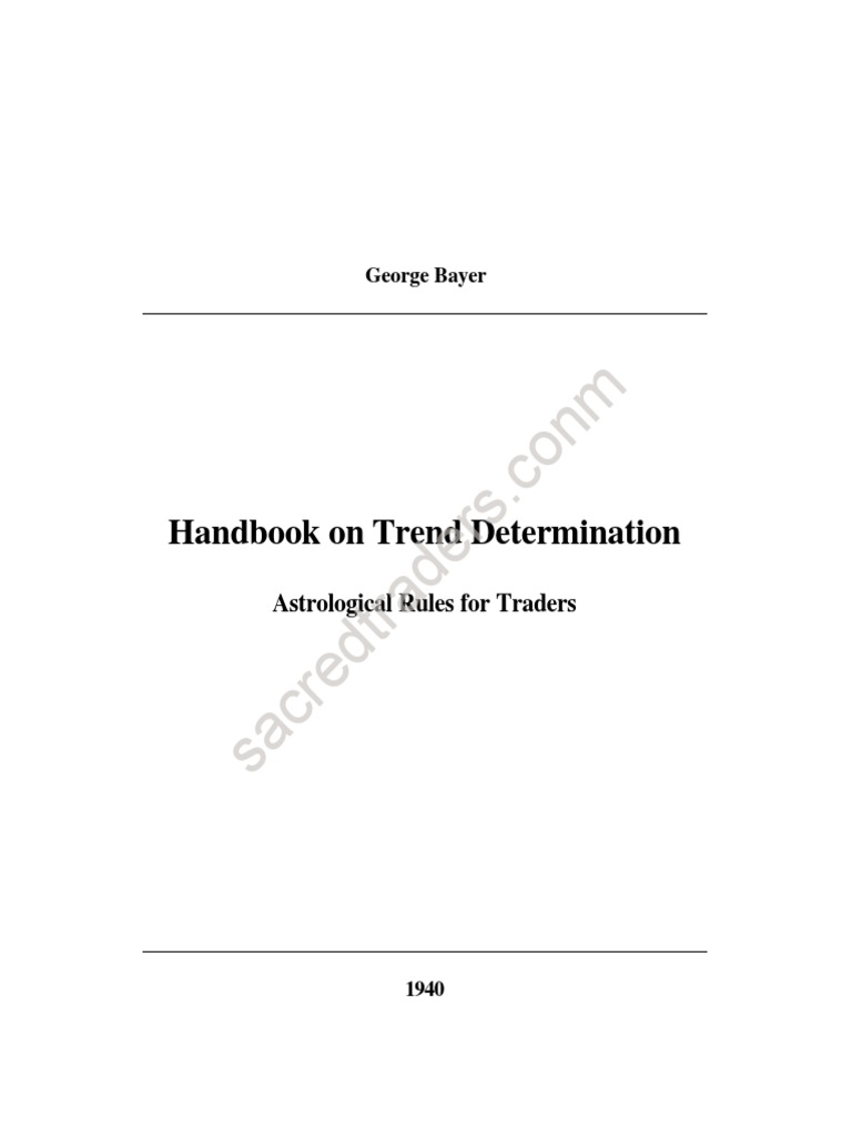 George Bayer's Trend Determination Guide | PDF | Heliocentrism | Planets