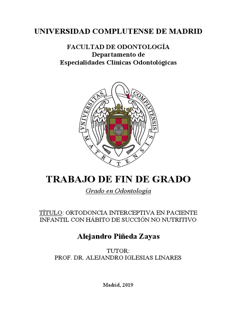 TFG Versión Eprints | PDF | Ortodoncia | Boca