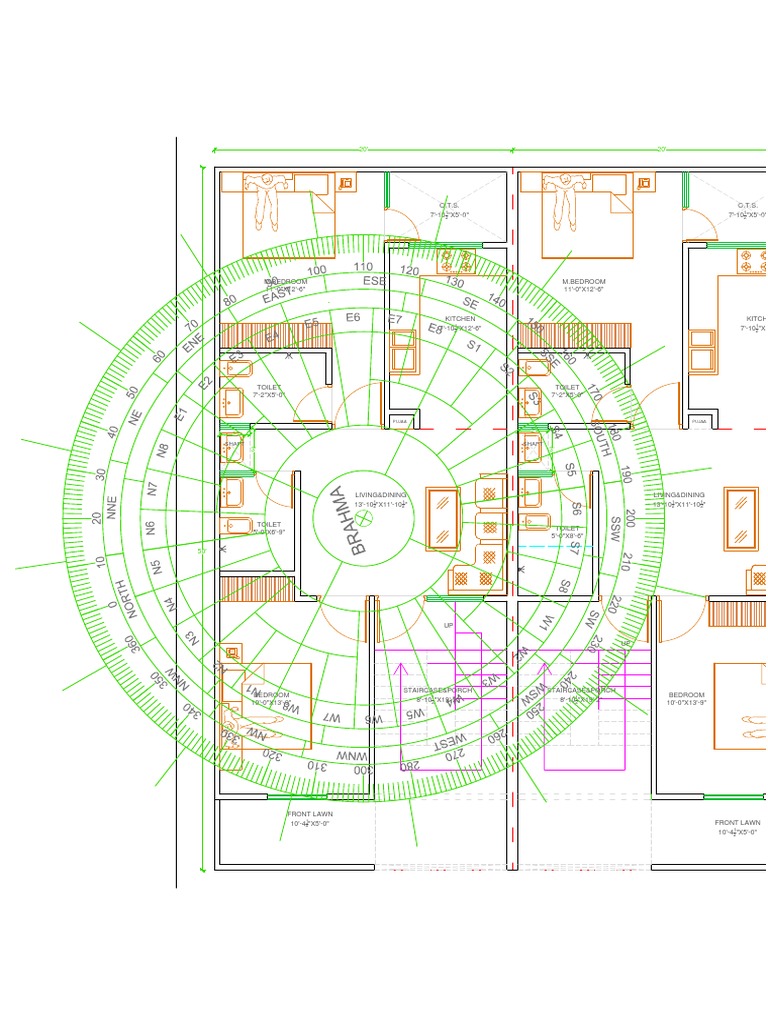 Vastu Chakra On Floor Plan | PDF | Home | Kitchen