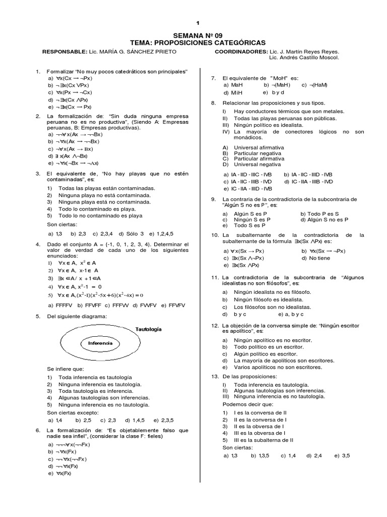 Raz Log PL | PDF | Matemáticas | Expresiones lógicas