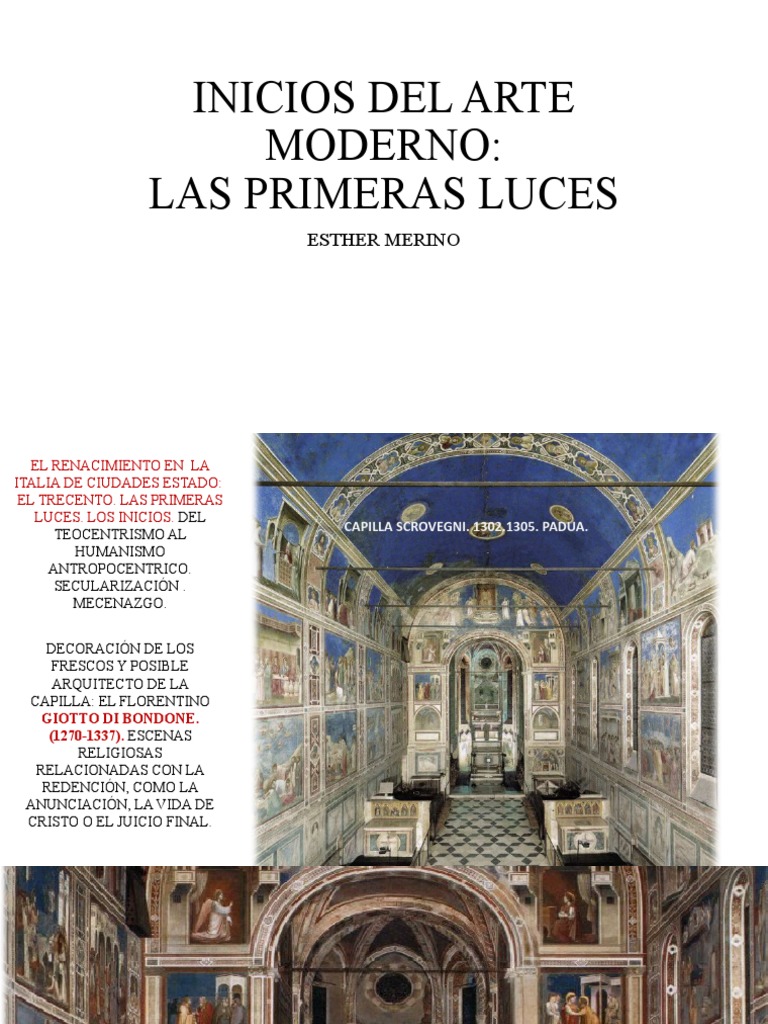 Inicios Del Arte en La Edad Moderna. Las Primeras Luces | PDF