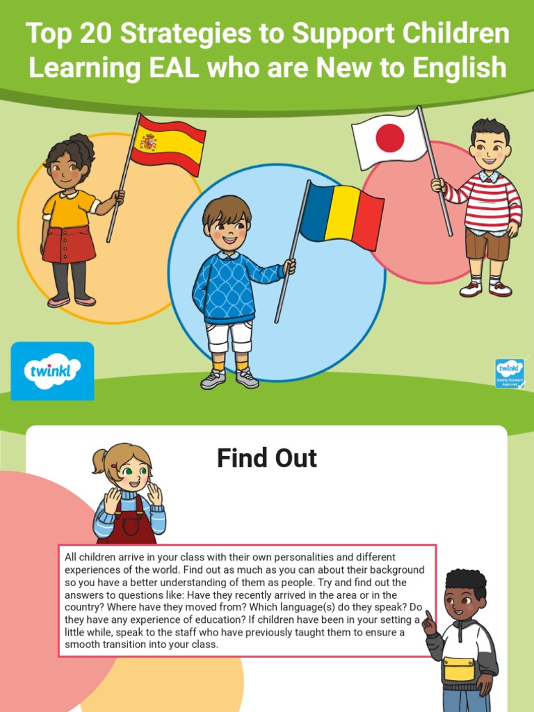 T S 2948 Top 20 Strategies To Support Eal Children Powerpoint - Ver - 2 ...