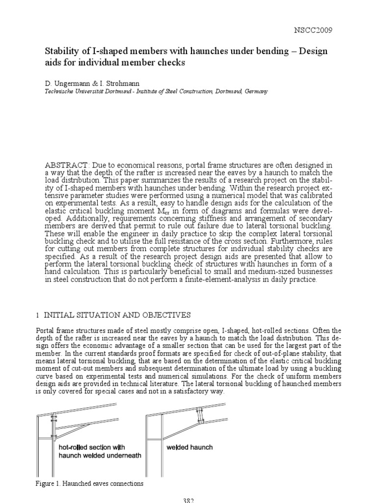 Haunch Equations | PDF | Buckling | Deformation (Engineering)