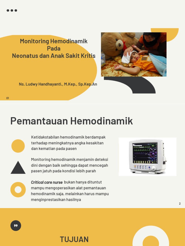 Pemantauan Hemodinamik Neonatus dan Anak | PDF