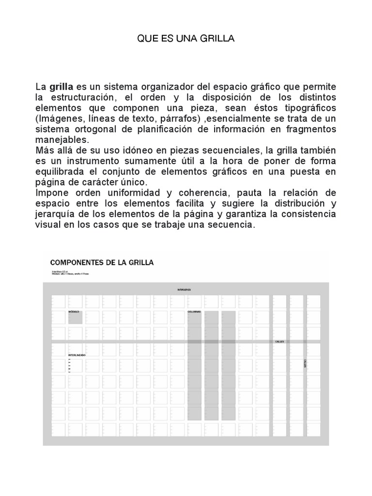 Lo que es una grilla y cómo organiza la información de manera efectiva ...