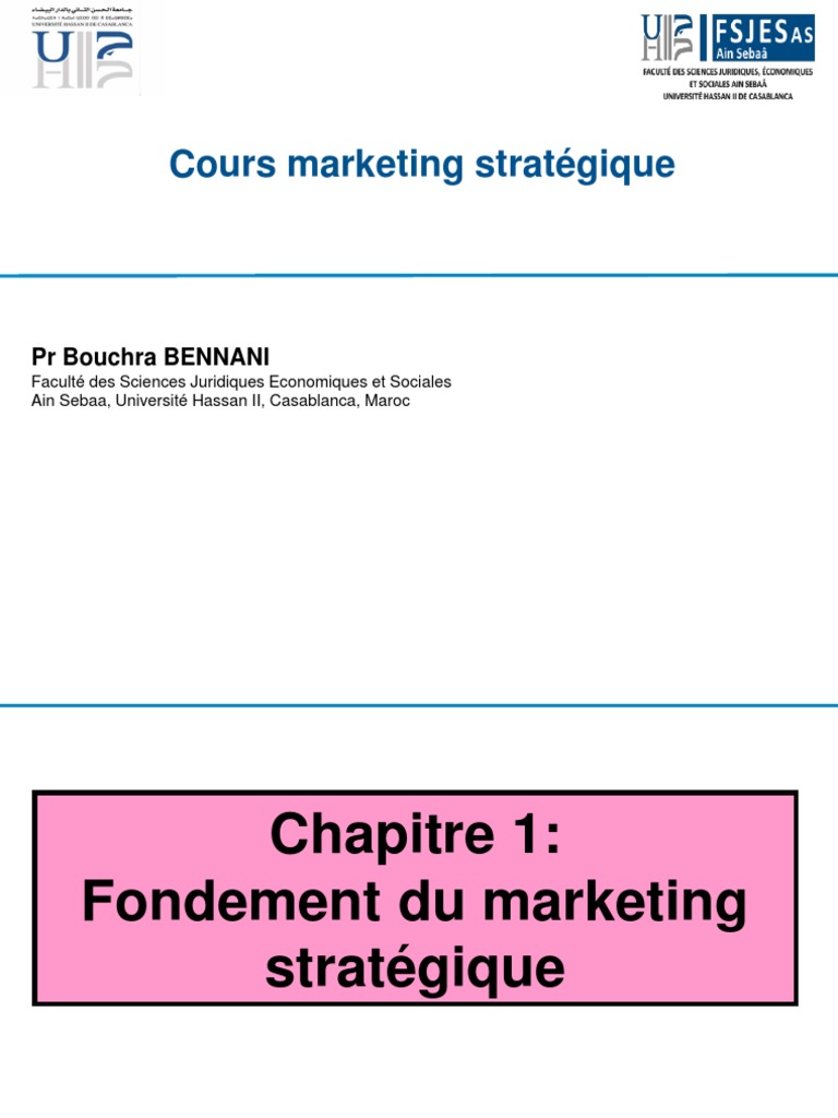 Fondements du marketing stratégique | PDF | Commercialisation | Gestion ...