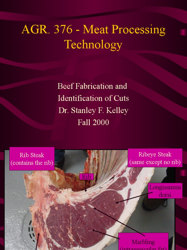 Beef Fabrication and Identification of Cuts Guide | PDF | Chuck Steak ...
